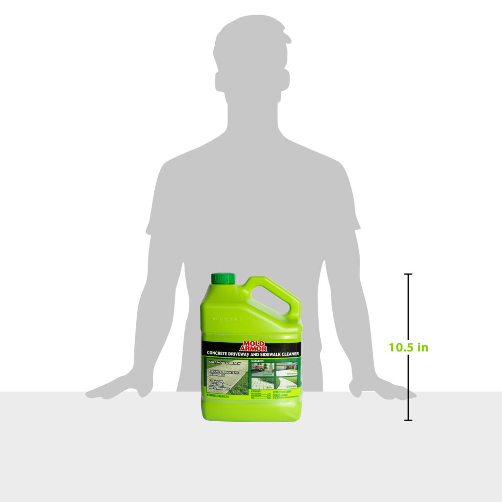 MOLD ARMOR Concrete Sidewalk & Driveway Cleaner, 1 Gallon - Mold Armor