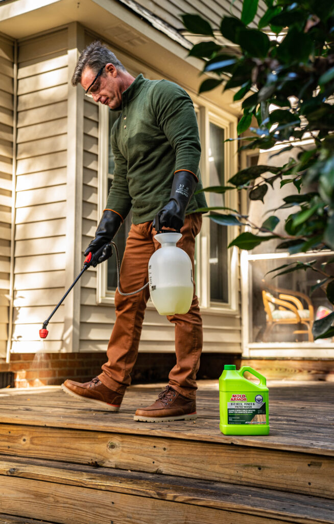 Mold Armor E-Z Deck Wash for Wood Surfaces, Composite Deck & Fence, 1 ...